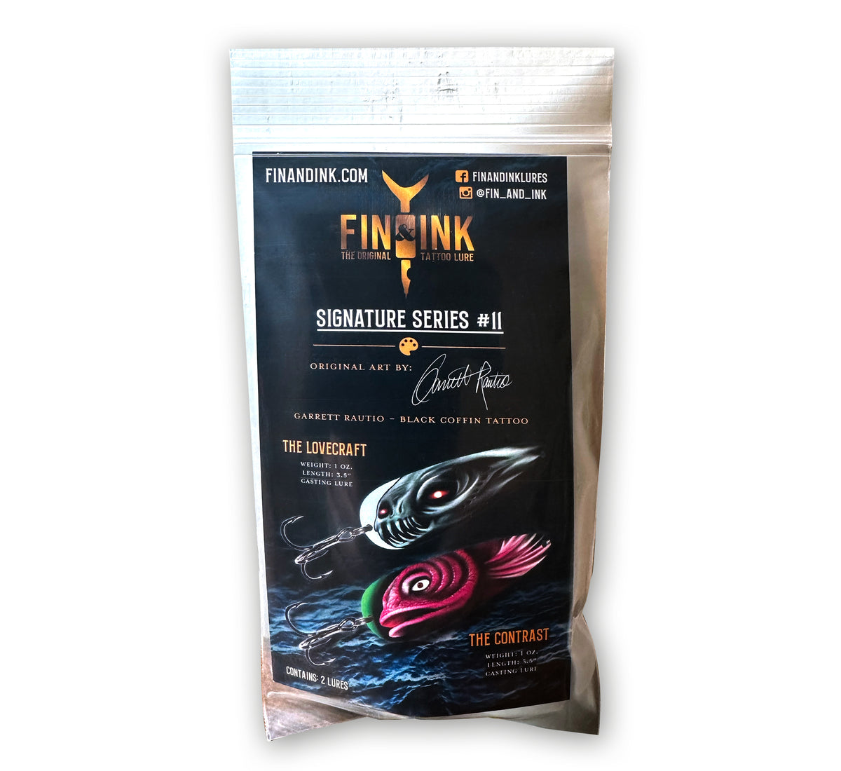 Fin & Ink Lures | Artist Signature Set #11 - Garrett Rautio