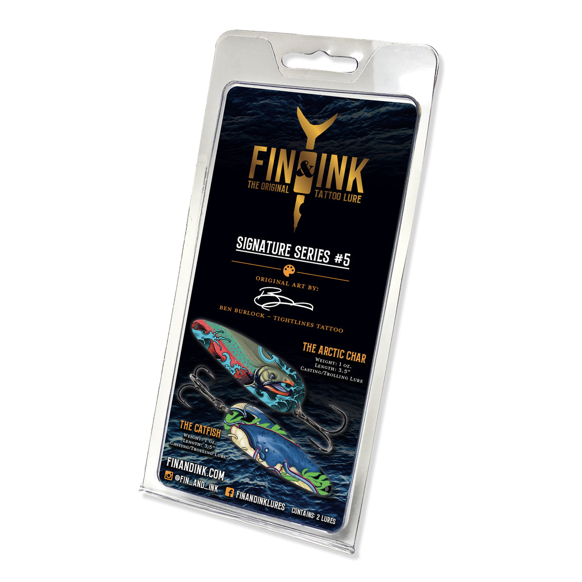 Fin & Ink Lures | Artist Signature Set #5 - Ben Burlock